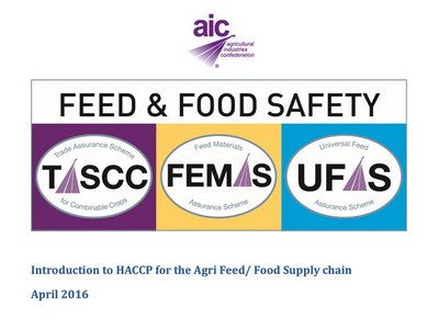 AIC | Introduction to HACCP for the Agri Feed-Food Supply chain